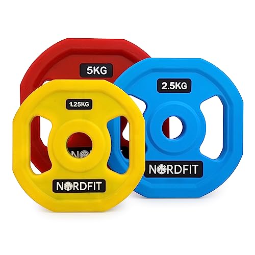 NORDFIT - 20kg Urethane Barbell Weights Set (TPU)